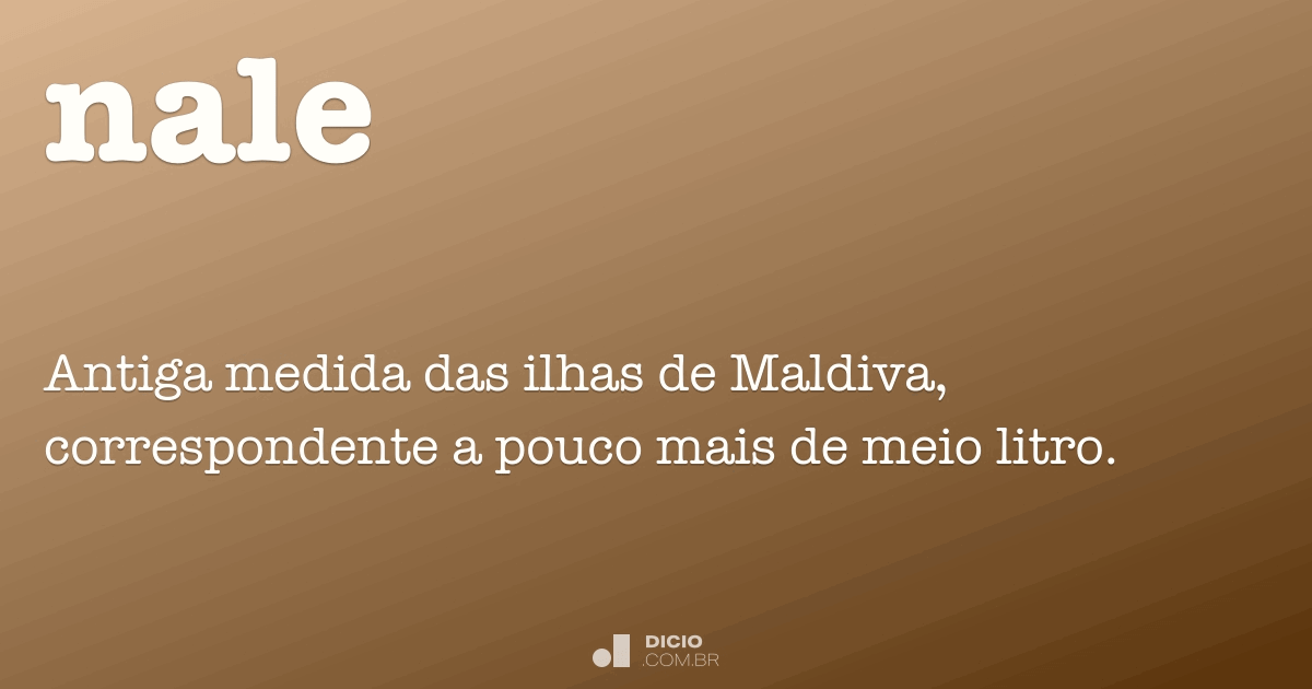 Nale - Dicio, Dicionário Online de Português