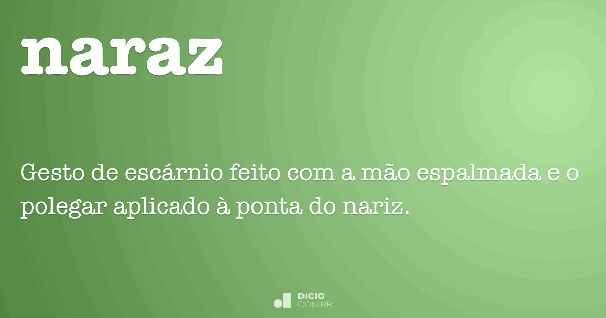 Naraz - Dicio, Dicionário Online de Português