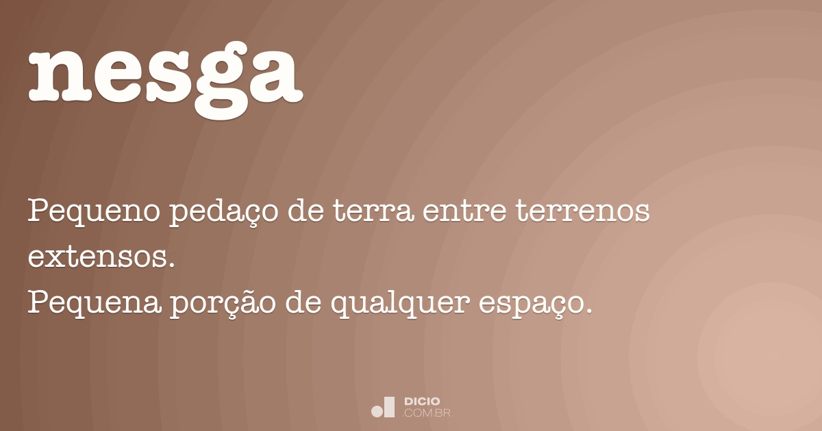 Nesga - Dicio, Dicionário Online de Português