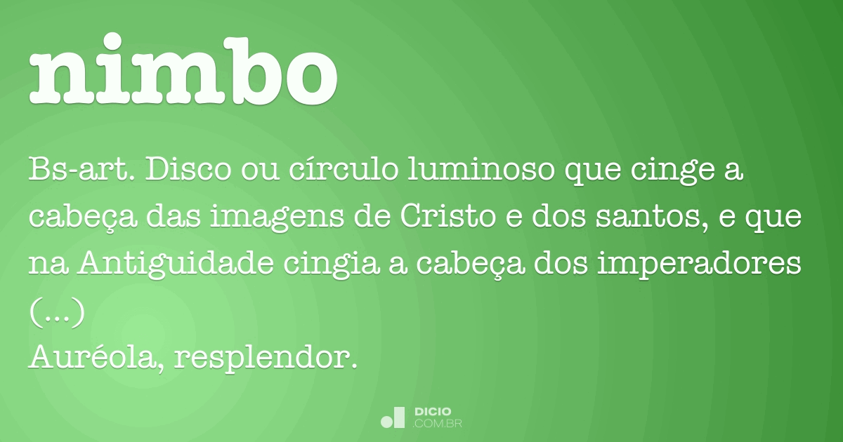 Nimbo - Dicio, Dicionário Online de Português