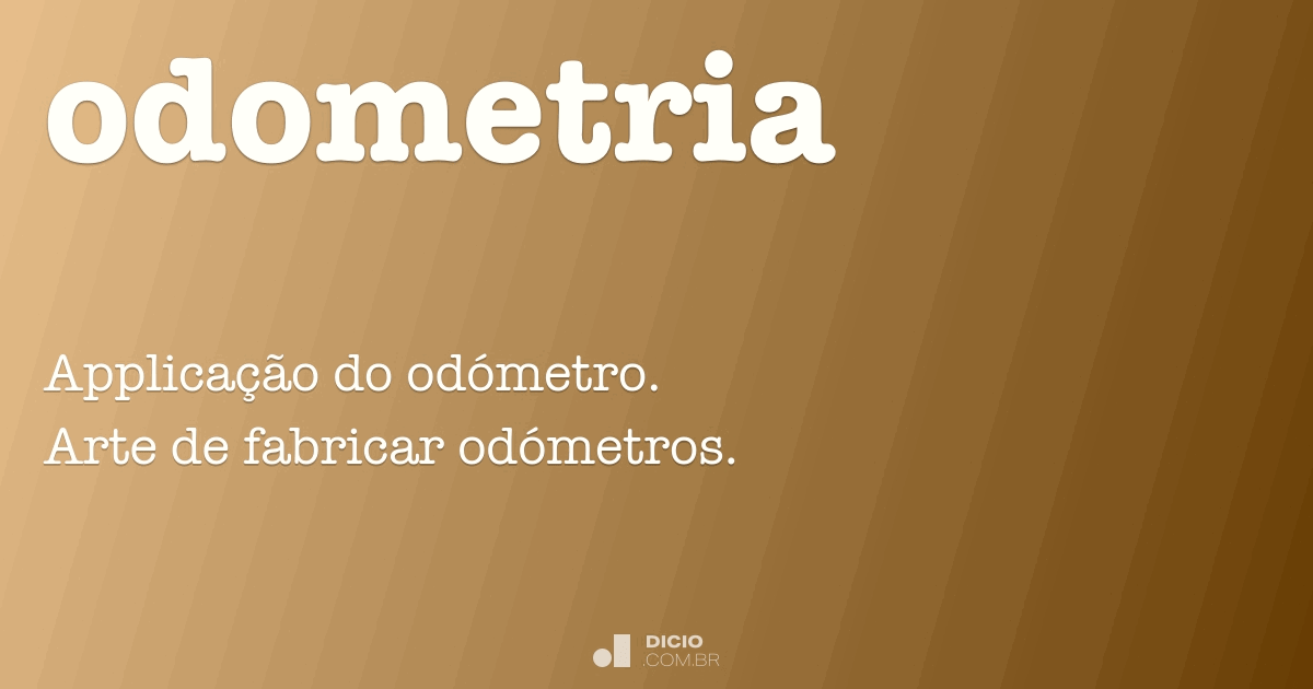 Odometria - Dicio, Dicionário Online de Português