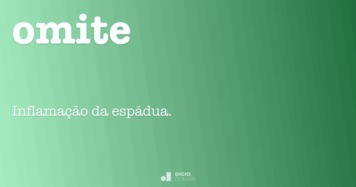 Omite - Dicionário Online de Português