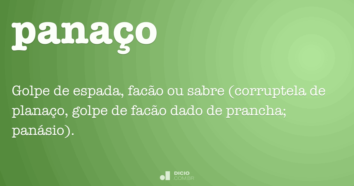 Panaço - Dicio, Dicionário Online de Português