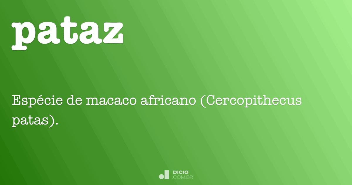 Pataz - Dicio, Dicionário Online de Português