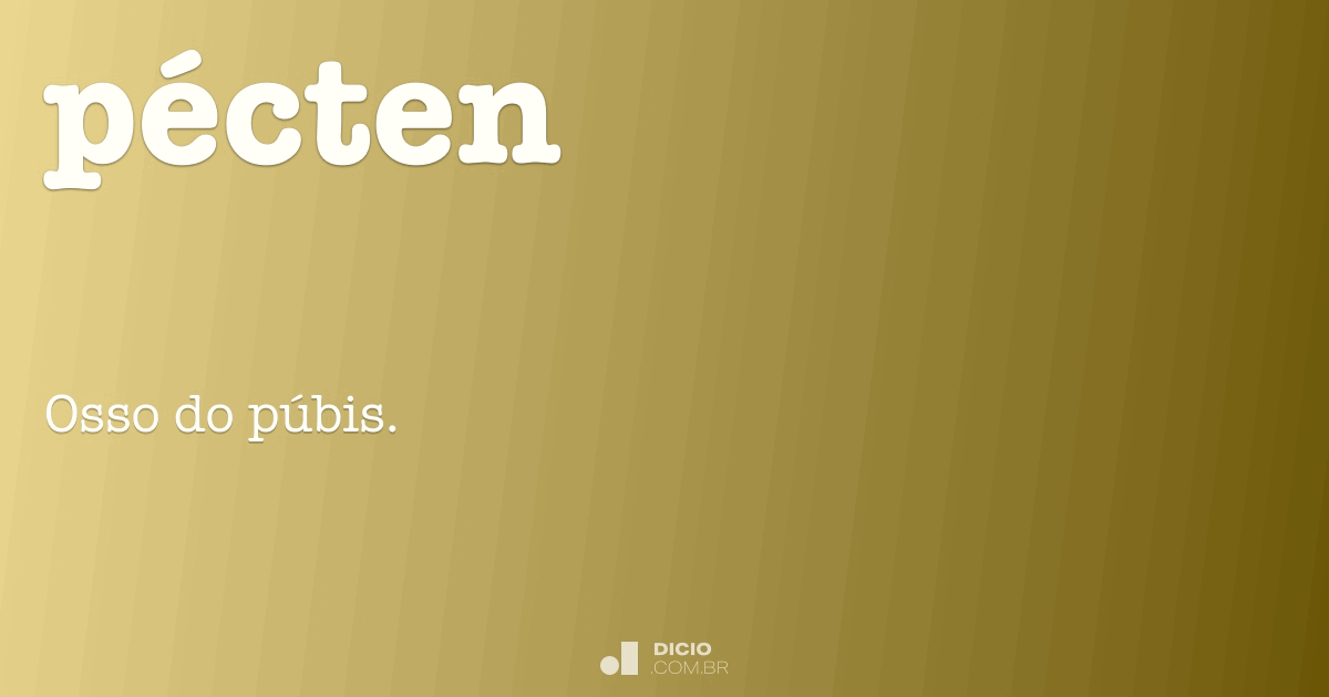 Pécten - Dicio, Dicionário Online de Português