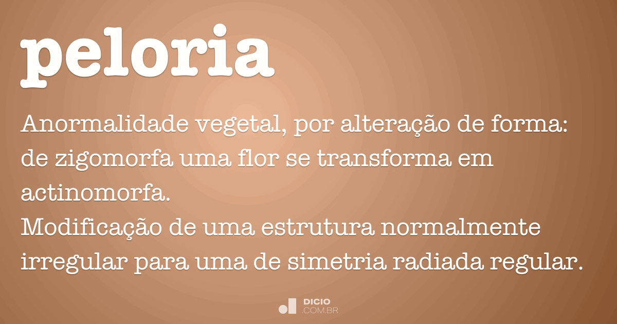 Peloria - Dicio, Dicionário Online de Português