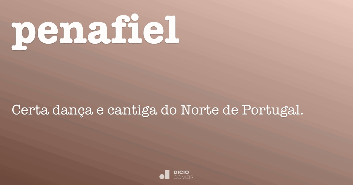 Penafiel - Dicio, Dicionário Online de Português