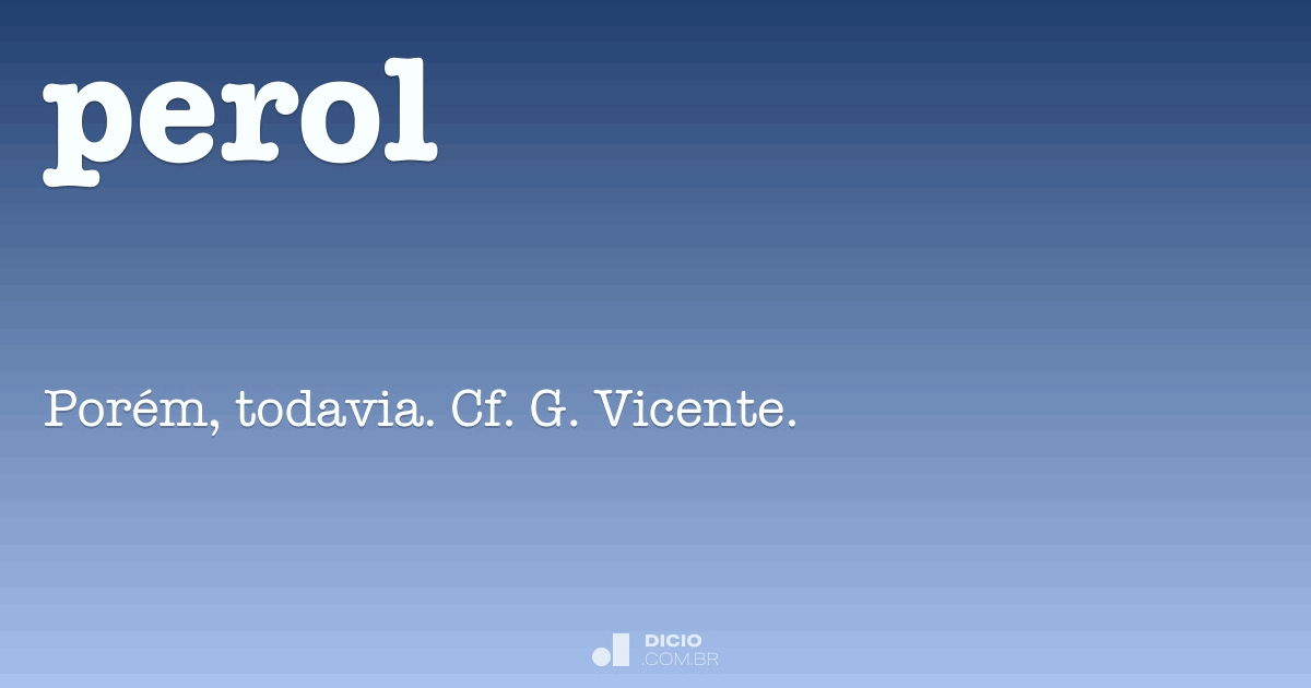 Perol - Dicio, Dicionário Online de Português