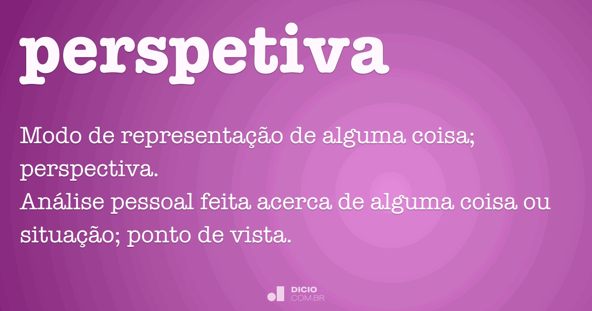 Perspetiva - Dicio, Dicionário Online de Português