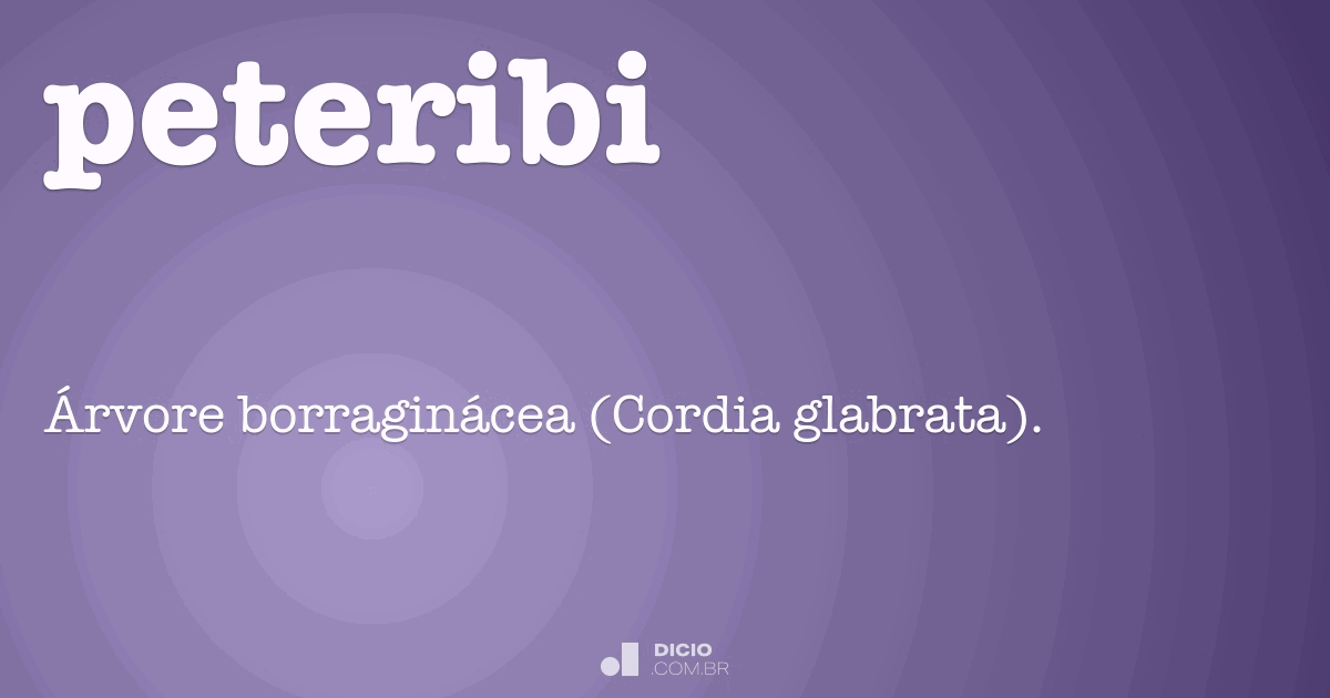 Peteribi - Dicio, Dicionário Online de Português