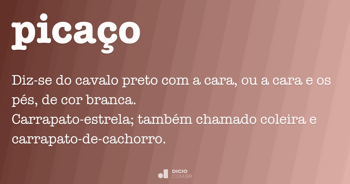 Picaço - Dicio, Dicionário Online de Português