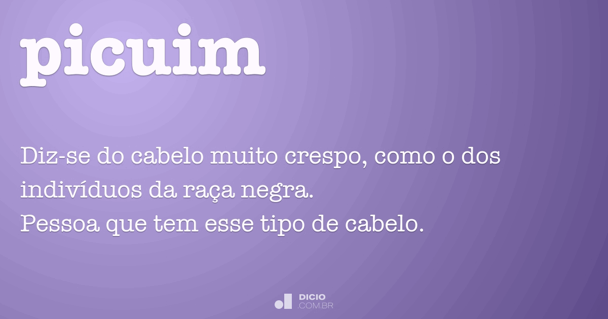 Picuim - Dicio, Dicionário Online de Português