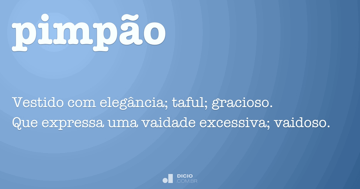 Pimpão - Dicio, Dicionário Online de Português