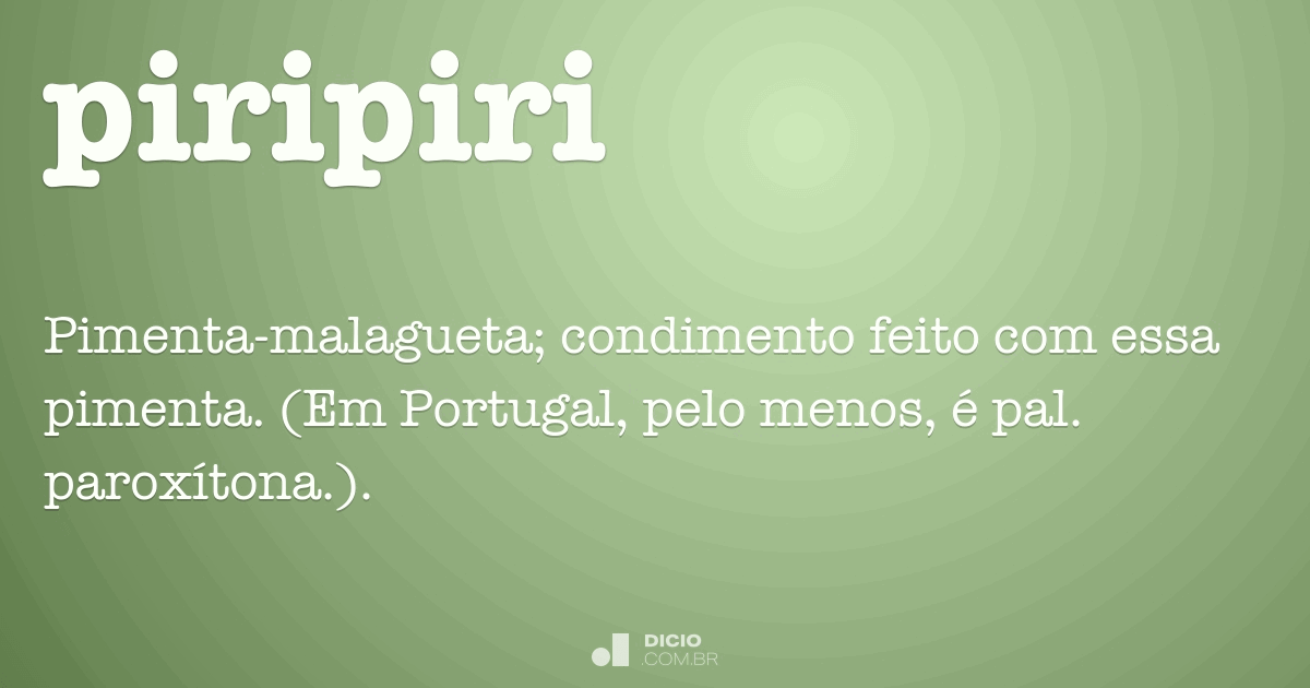 Piripiri - Dicio, Dicionário Online de Português