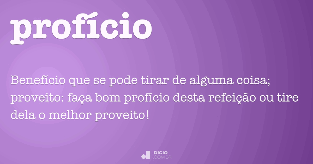 Profício - Dicio, Dicionário Online de Português