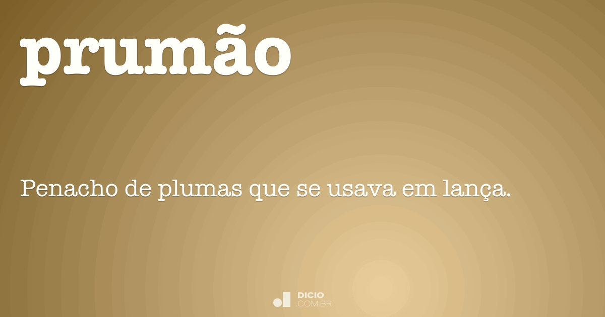 Prumão - Dicio, Dicionário Online de Português