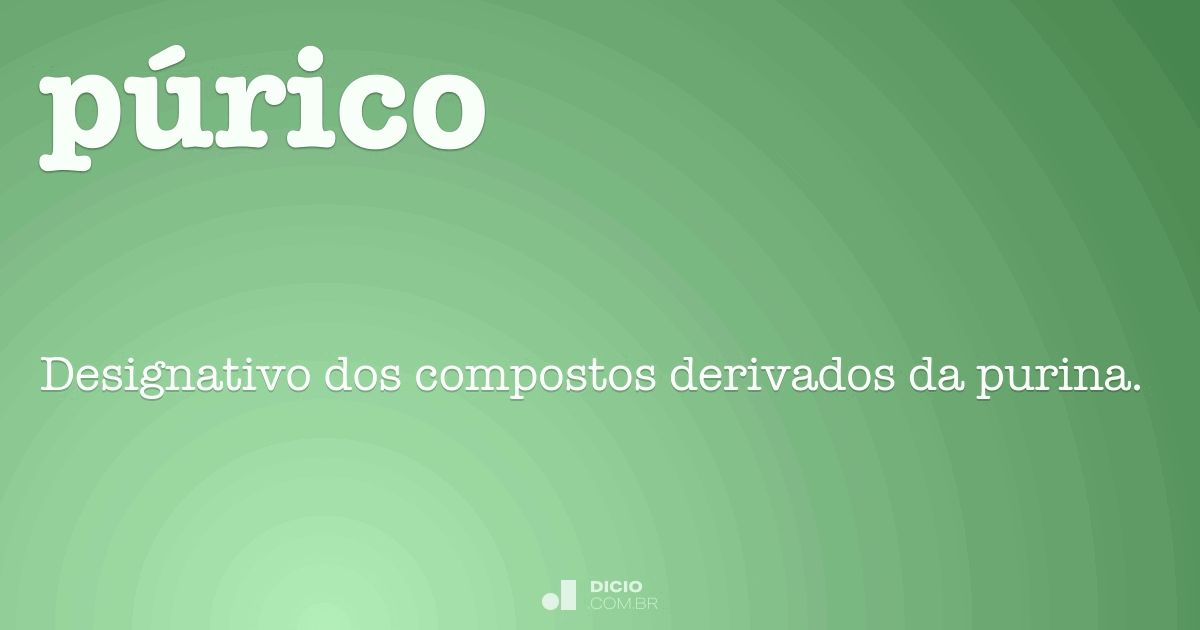 Púrico - Dicio, Dicionário Online de Português