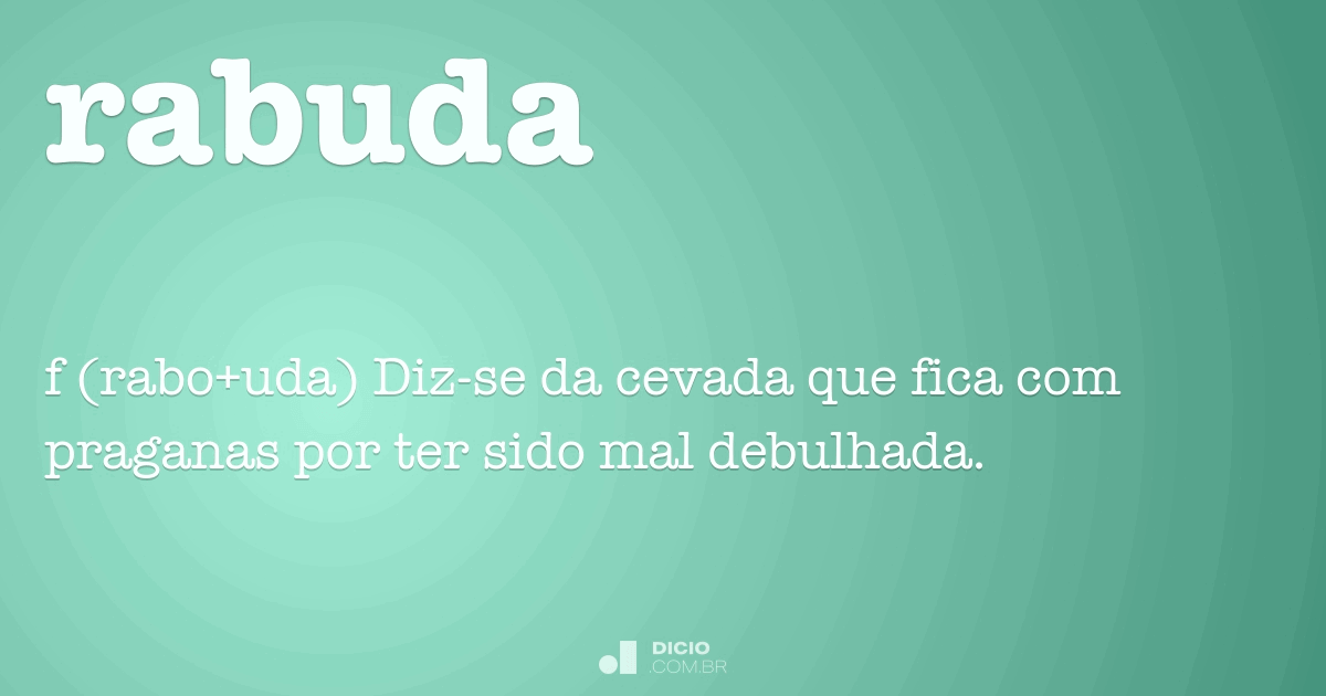 Rabuda - Dicio, Dicionário Online de Português