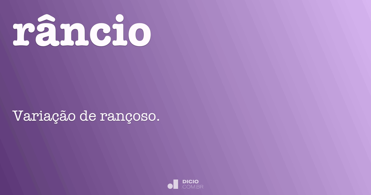 Râncio - Dicio, Dicionário Online de Português