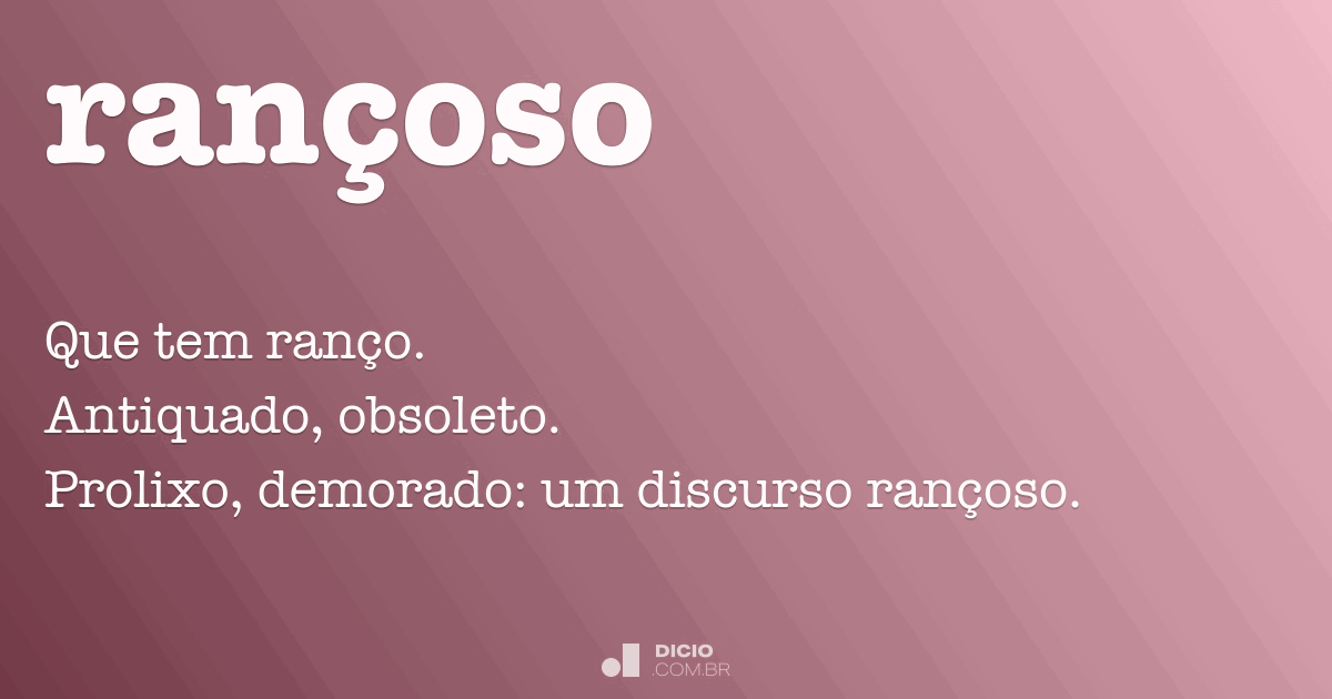 Rançoso - Dicio, Dicionário Online de Português