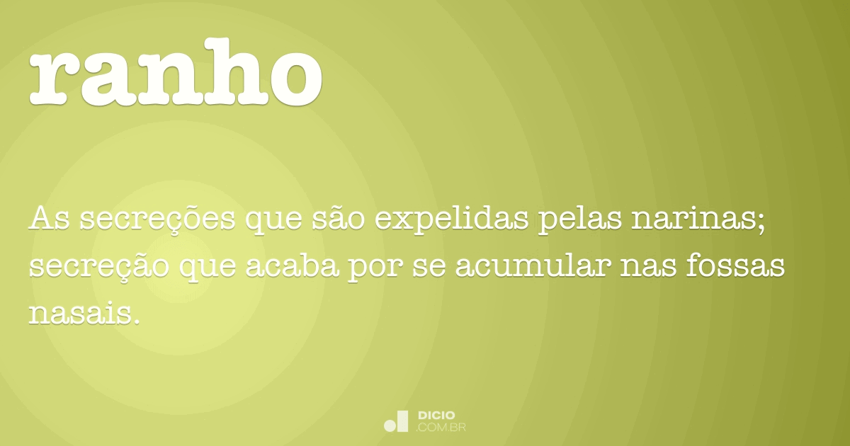 Ranho - Dicio, Dicionário Online de Português