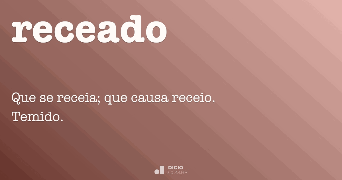 Receado - Dicio, Dicionário Online de Português