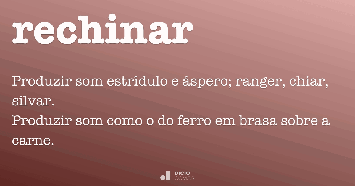 Rechinar - Dicio, Dicionário Online de Português
