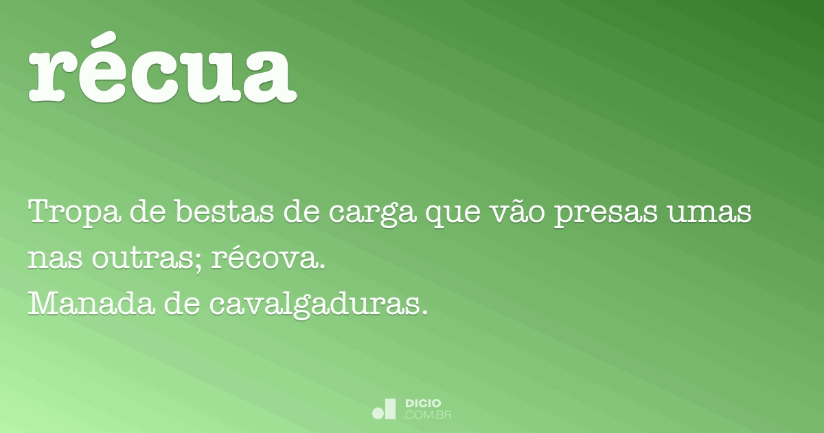 Récua - Dicio, Dicionário Online de Português