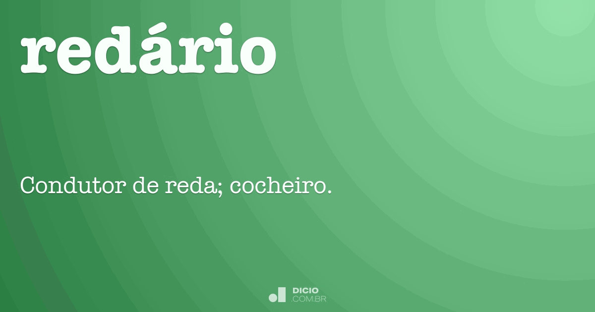 Redário - Dicio, Dicionário Online de Português