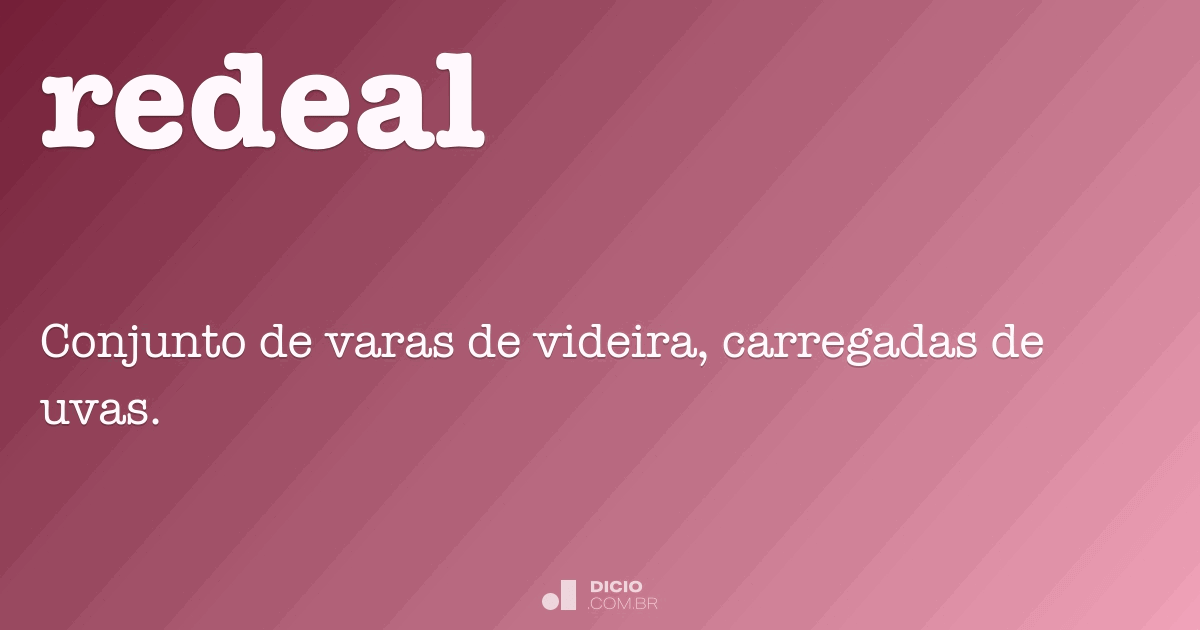 Redeal - Dicio, Dicionário Online de Português