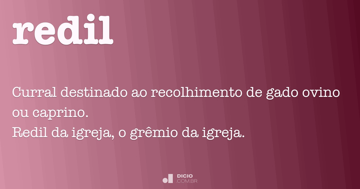 Redil - Dicio, Dicionário Online de Português