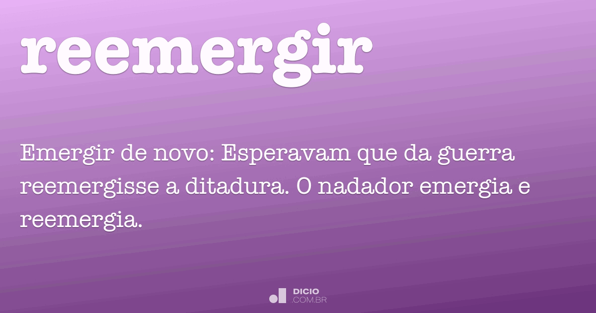 O Que Significa A Palavra Emergir - LIBRAIN