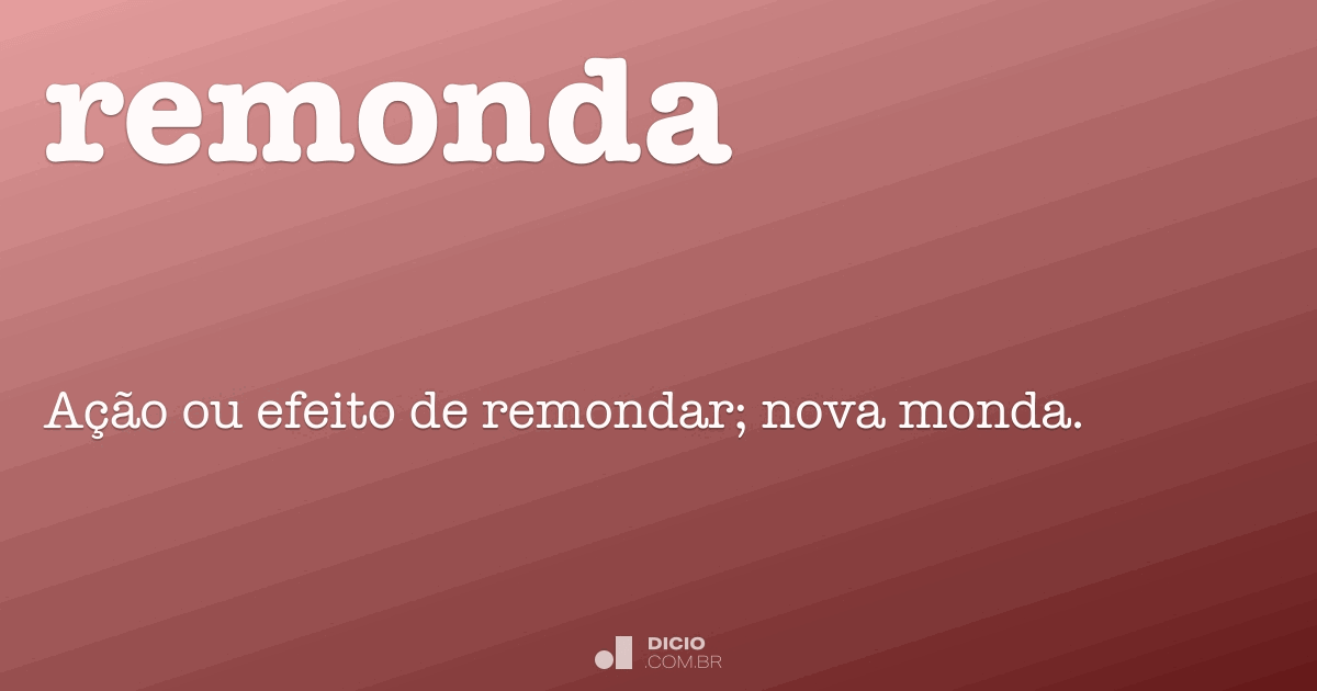 Remonda - Dicio, Dicionário Online de Português