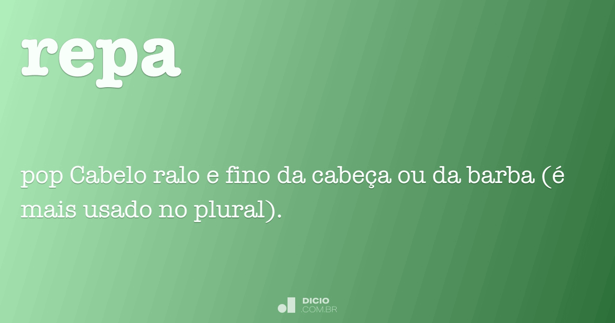 Repa - Dicio, Dicionário Online de Português
