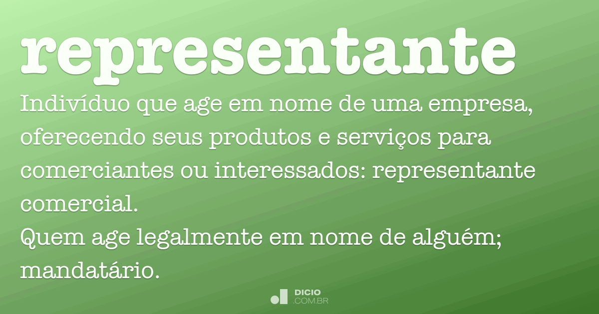 Representante - Dicio, Dicionário Online de Português
