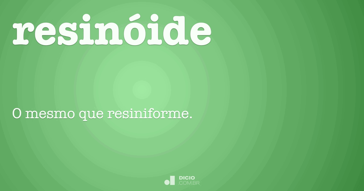 Resinoide