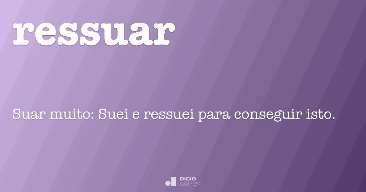 Ressuar - Dicio, Dicionário Online de Português