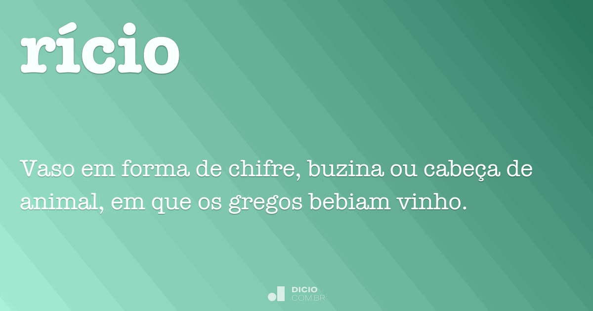 Rício - Dicio, Dicionário Online de Português