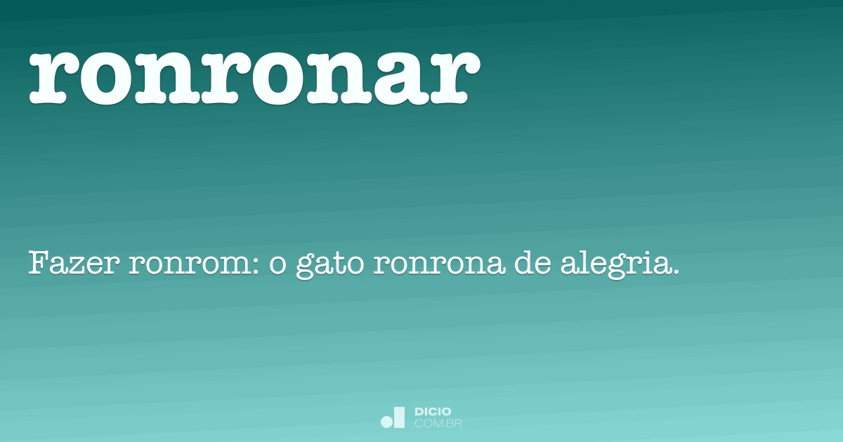 Ronronar - Dicio, Dicionário Online de Português