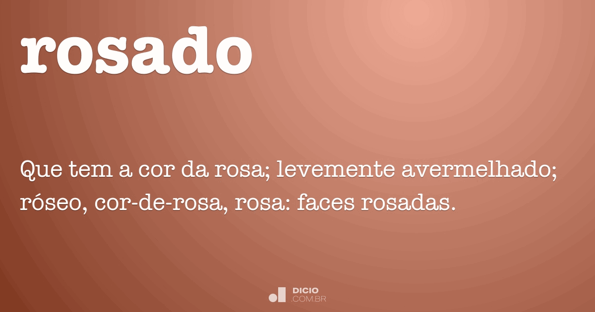 Rosado - Dicio, Dicionário Online de Português