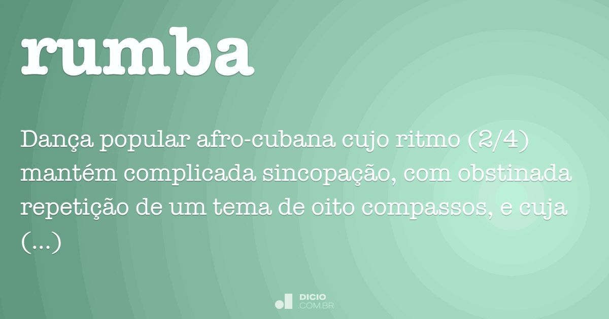 Rumba - Dicio, Dicionário Online de Português