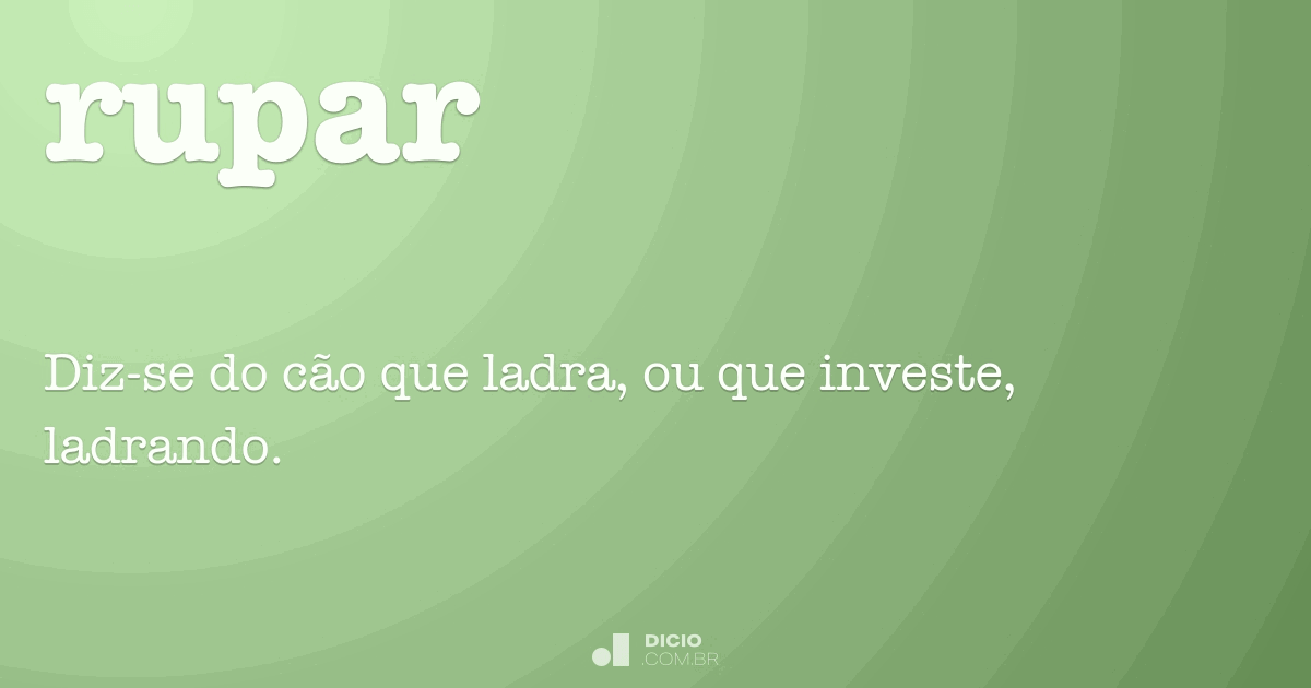 Rupar - Dicio, Dicionário Online de Português