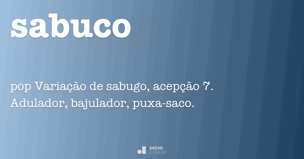 Sabuco - Dicio, Dicionário Online de Português