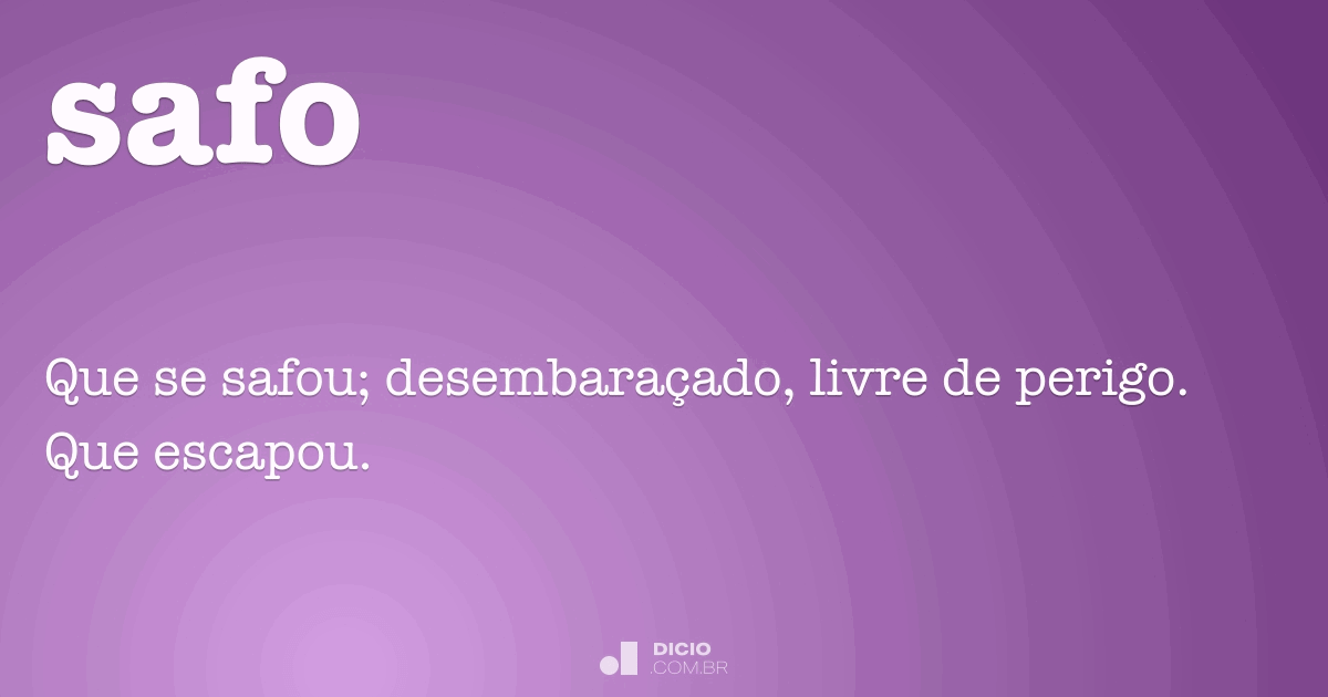 Safo - Dicio, Dicionário Online de Português