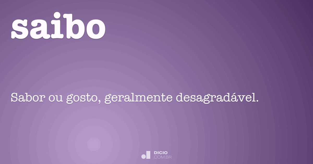 Saibo - Dicio, Dicionário Online de Português