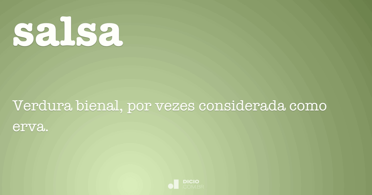 Salsa - Dicio, Dicionário Online de Português