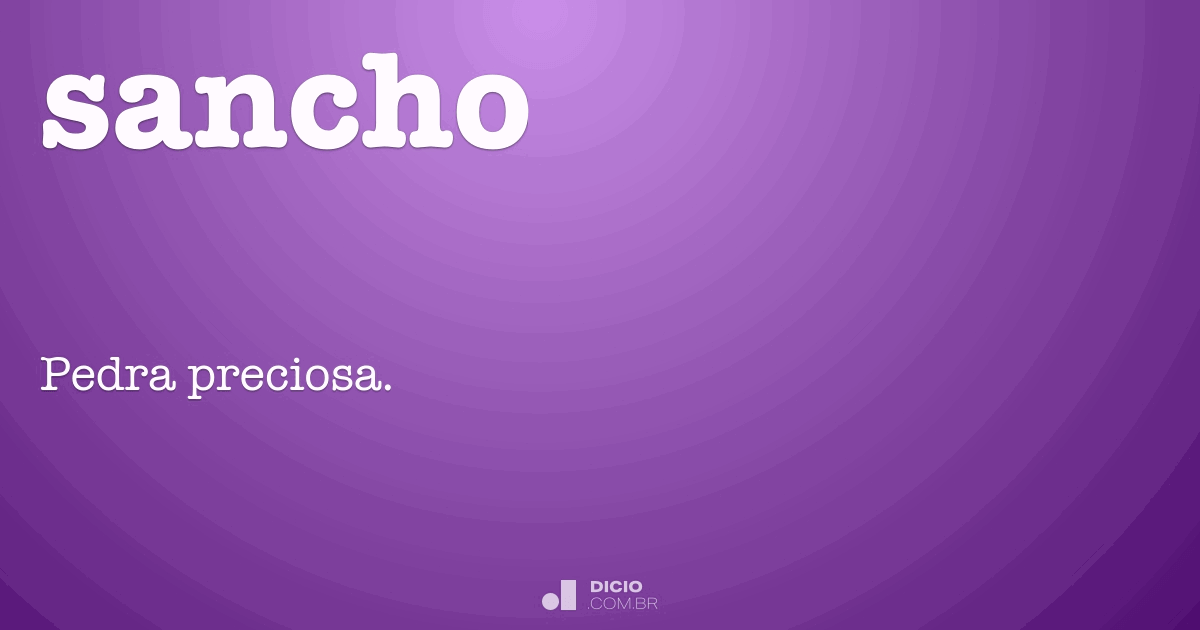 Sancho - Dicio, Dicionário Online de Português