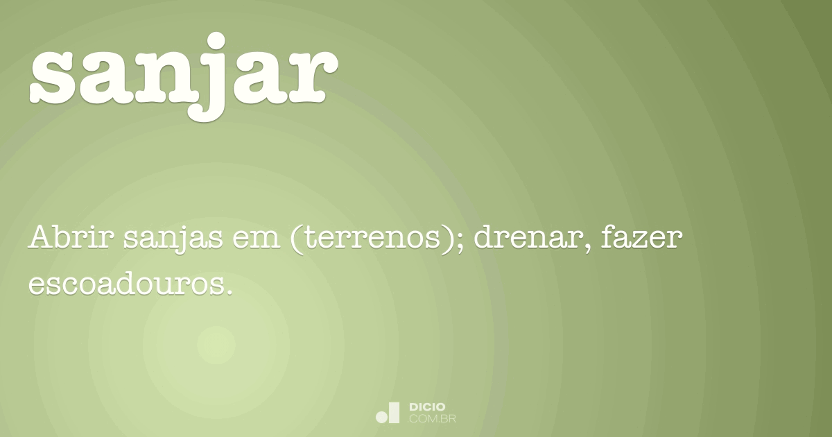Sanjar - Dicio, Dicionário Online de Português