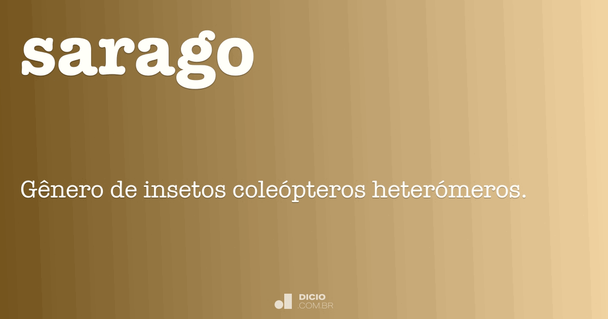 Sarago - Dicio, Dicionário Online de Português