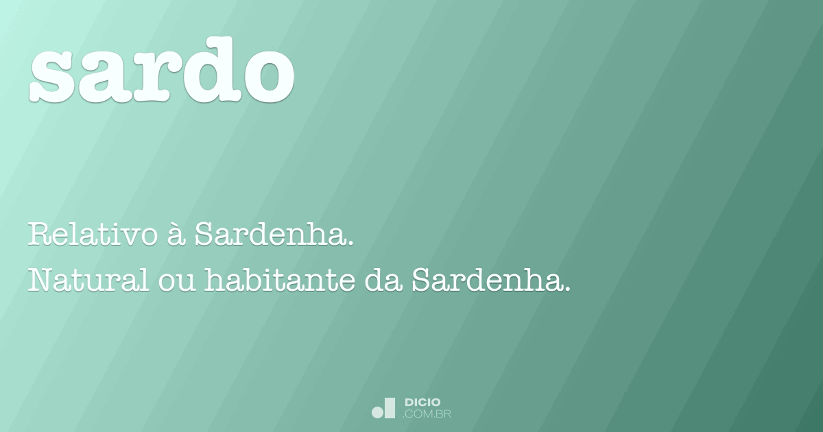 Sardo - Dicio, Dicionário Online de Português